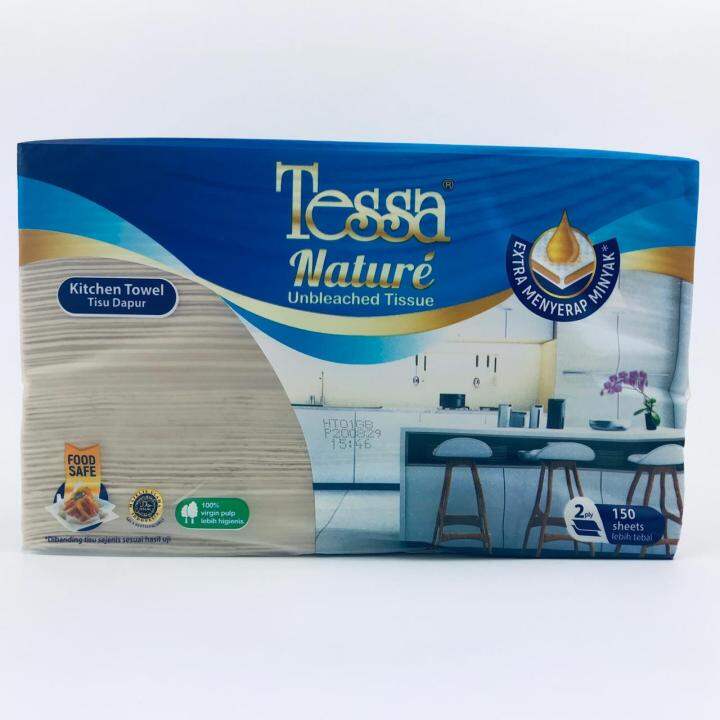Tessa / Tessa nature / Tisu / Tisu dapur / 150 sheets 2 ply | Lazada ...