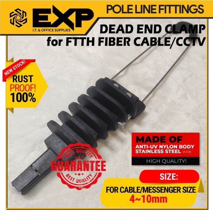 hot sell DEAD END CLAMP for FTTH FIBER / CCTV CABLE | Lazada PH
