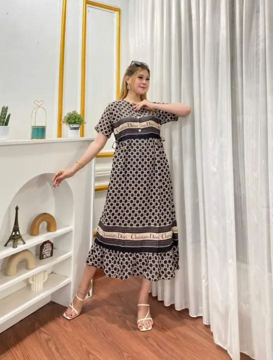 Daster wanita terbaru 2022 viral kekinian Home dress motif cristian ...
