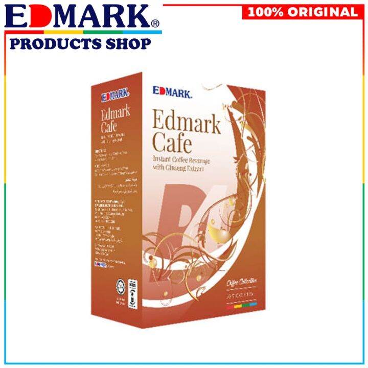 Edmark Cafe - Instant Coffee Beverage with Ginseng Extract 18 grams x 20 Sachets | Lazada PH