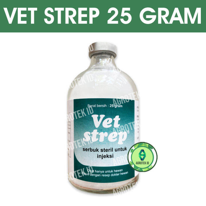 VET STREP 25 gram Obat Pernapasan CRD Korisa Infeksi Bakteri | Lazada ...