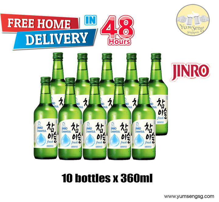 Jinro Fresh Soju (10 bottles x 360ml) | Lazada Singapore