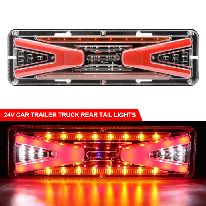 BC 24V Car Trailer Truck Rear Tail Lights Stop Brake LED Turn Signal ...
