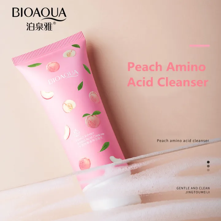 BIOAQUA Peach Amino Acid Facial Cleanser 100g | Lazada PH