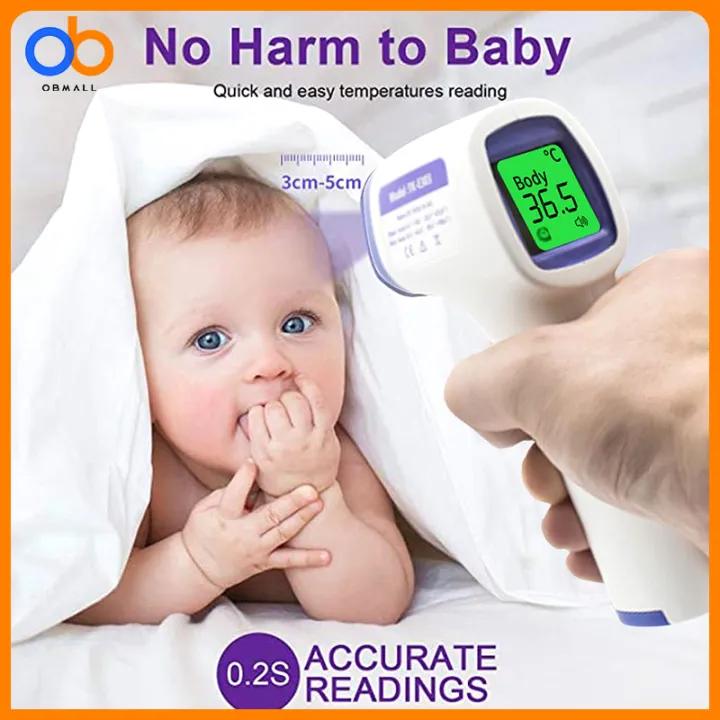 Original Non-Contact Infrared Thermometer Gun Forehead Body Temperature ...