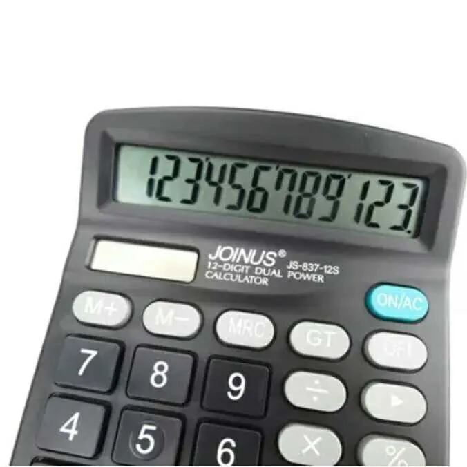 Zhong JS-837-12S Financial Accounting Computer 12-bit desktop solar ...