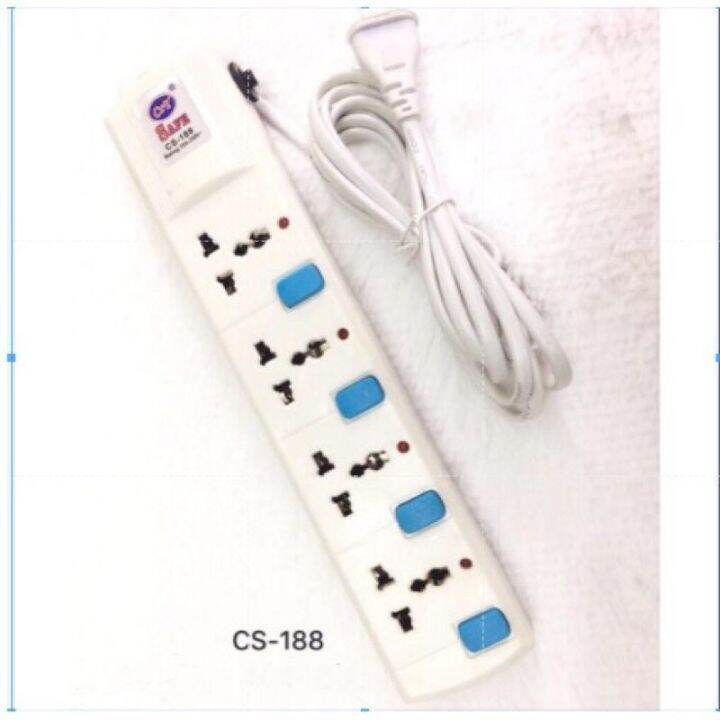 Original 【in stock】extention wire Extension cord 4gang 4 switch cs-188 ...
