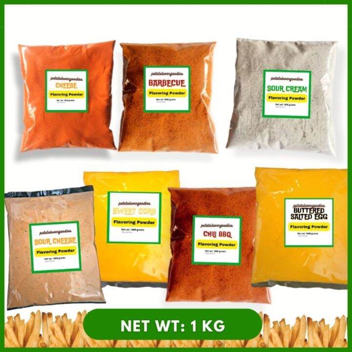 ☛Premium Fries and Snack Powder 1kg Cheese Barbecue Sourcream ...