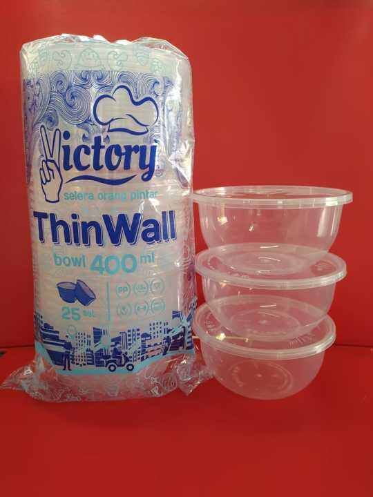 Thinwall Bowl 400 ML / 400ML / Mangkok Bulat Plastik isi 50 pcs ...