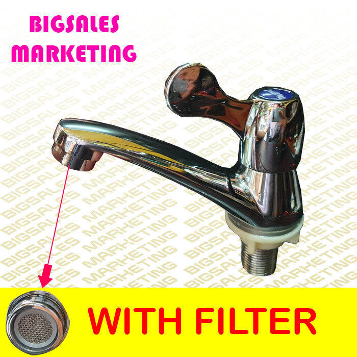 BIGSALES 1/2" DOREMI Pillar Basin Bib Tap Faucet Basin Tap / Kepala ...