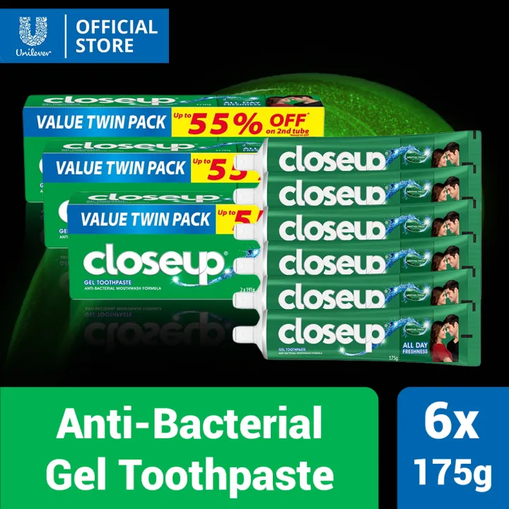 Bundle of 6: Closeup Menthol Fresh Toothpaste 175g | Lazada PH