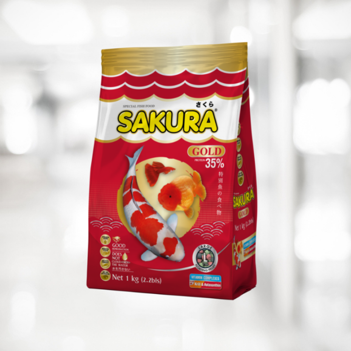 Sakura Gold 1000g. อาหารปลาสวยงาม (เลือกขนาดเม็ดในรายการ) | Lazada.co.th