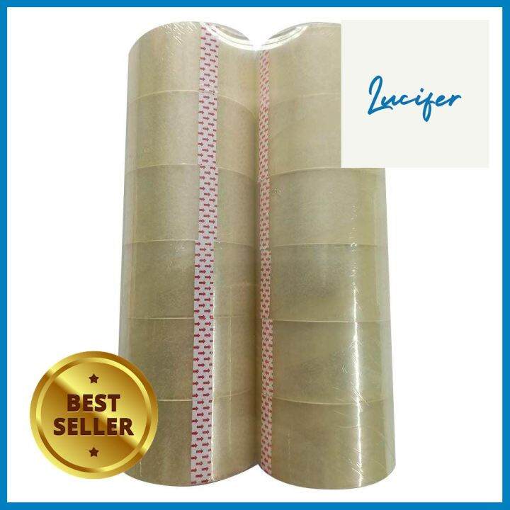 เทป OPP PACK IN 2 นิ้ว x 45 หลา สีใส 12 ม้วน/แพ็คOPP TAPE PACK IN ...