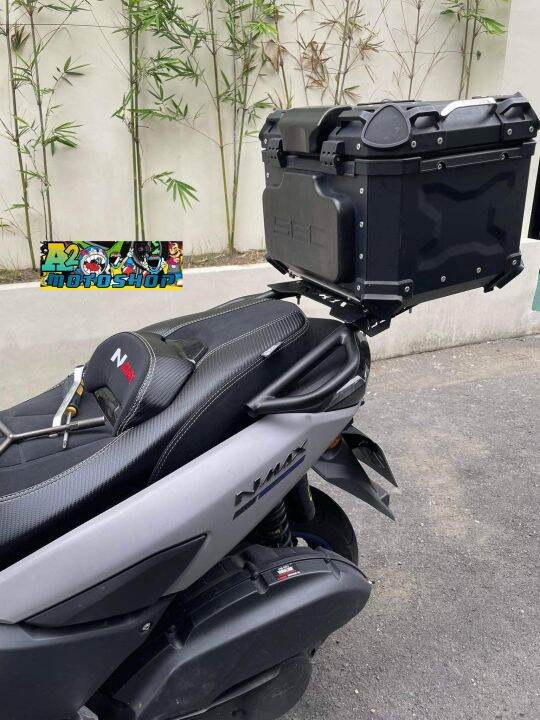 NMAX V2 / Honda ADV 150 160 Top Box Bracket w Grab Bar Red Moto Shield ...