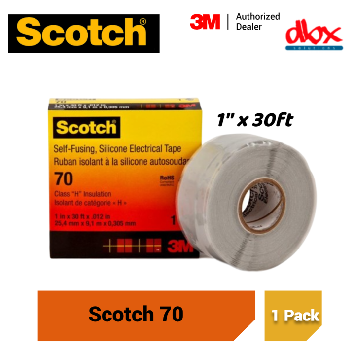 3M Scotch Tape 70 - Silicone Rubber Electrical Tape 70 | Lazada