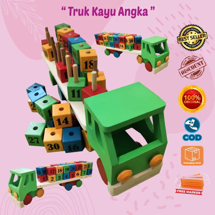 Mainan Kayu Edukasi Anak Alat Peraga Edukasi Untuk Anak Tk Paud Alat ...
