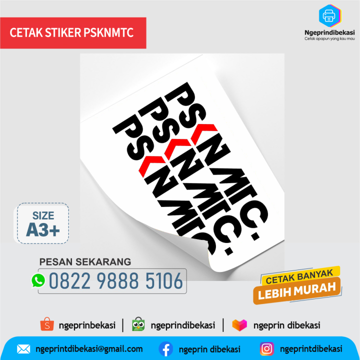 Cetak Stiker Vinyl Print Sticker PSKNMTC | Lazada Indonesia