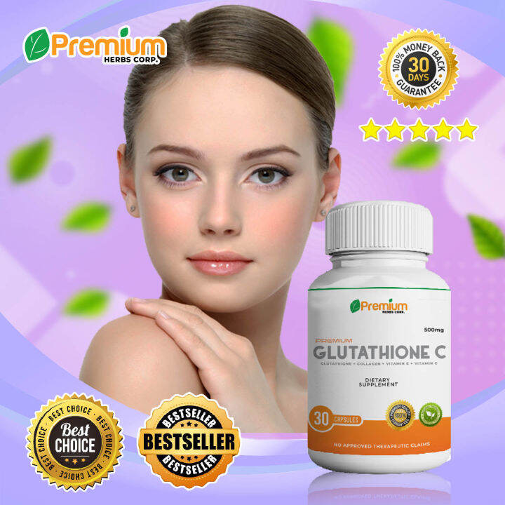 🔥100% AUTHENTIC GLUTATHIONE C CAPSULE WITH ALKALINE Collagen Vitamin E Kirei Glutathione NUWHITE ...