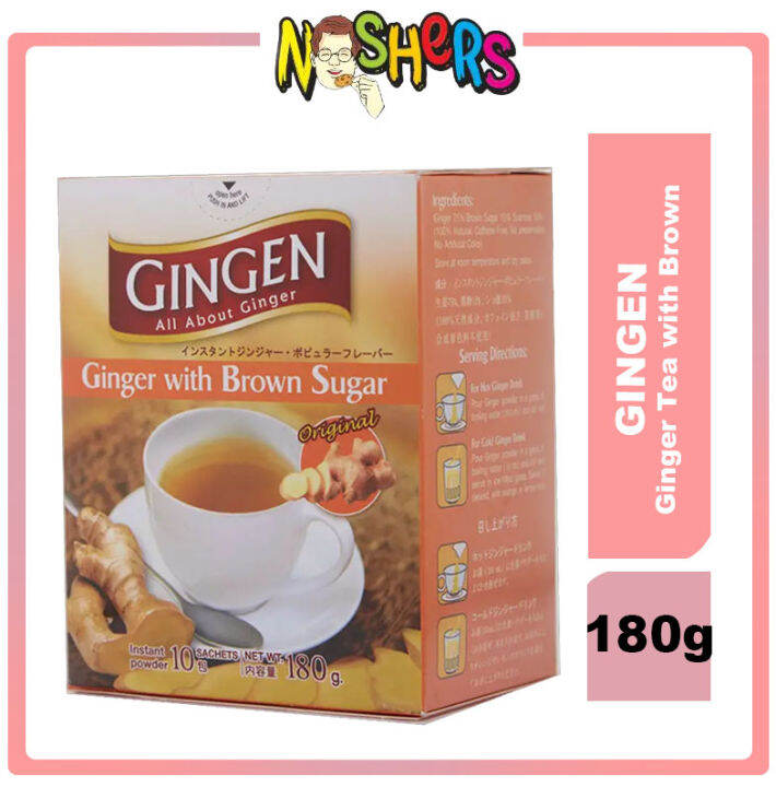 Noshers Gingen Instant Ginger Tea with Brown Sugar Product of Thailand ...