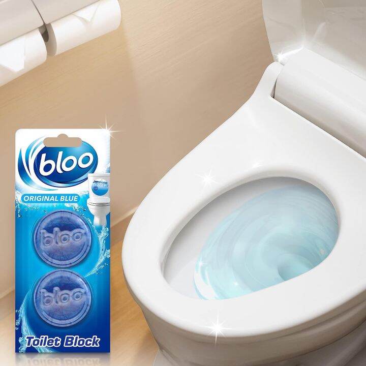 Bloo In Cistern Blocks Blue Original with Long Lasting Anti-Limescale ...