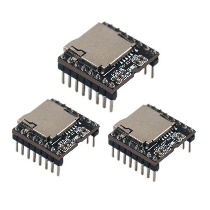 Mini MP3 Player Audio Module MP3 Voice Decode Board DFPlayer with TF Card Slot, for Arduino ...