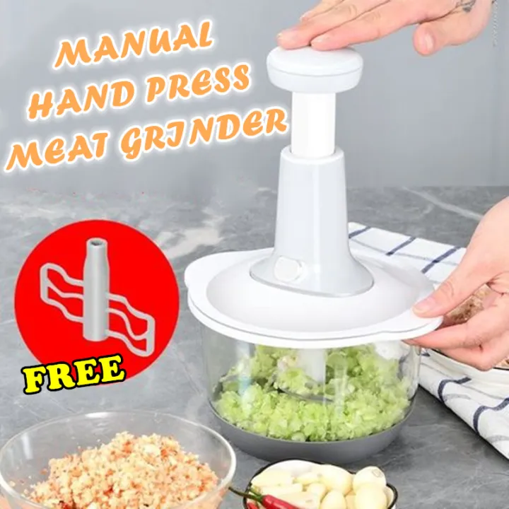 Manual Hand Press Food Processor Multifunction Gourmet Cuisine Hand Pat ...