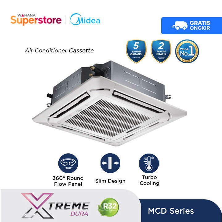 Midea AC Round Cassette Standard 4 PK - MCD-36CRN2 | Lazada Indonesia