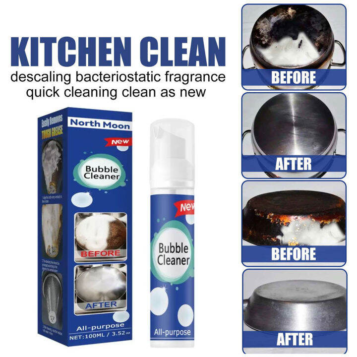 100ML Foaming Heavy Oil Stain Cleaner Stubborn Grease and Grime Remover ...