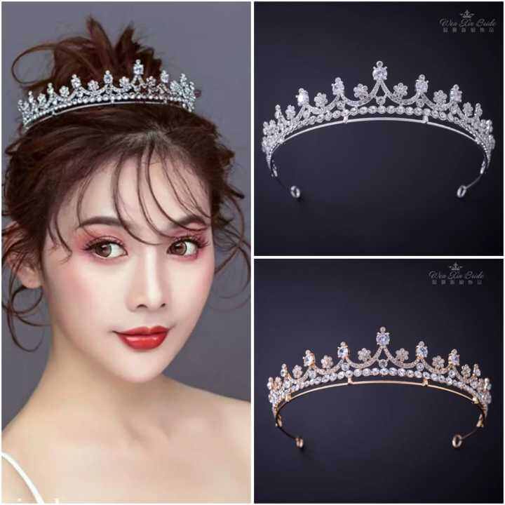 Castle Crown - Mahkota Wedding Elegan - Mahkota Wisuda Simple | Lazada ...