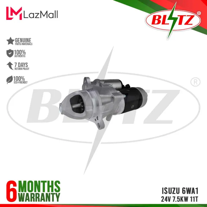 BLITZ STARTER ASSEMBLY ISUZU 6WA1 11T 24V / 7.5KW 6 MONTHS WARRANTY ...