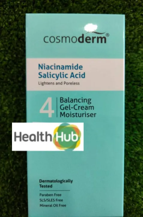 COSMODERM NIACINAMIDE+SALICYLIC ACID BALANCING GEL-CREAM MOISTURIZER ...