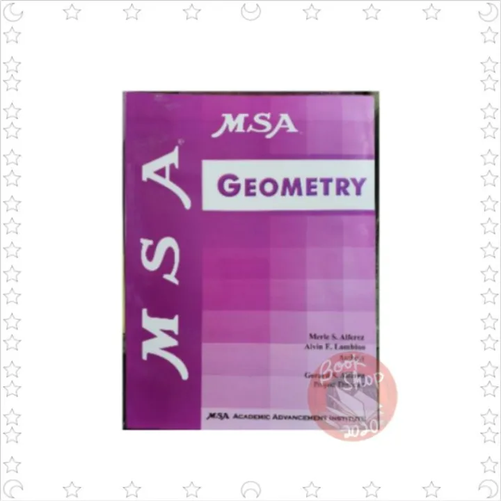 MSA GEOMETRY by :Alferez | Lazada PH
