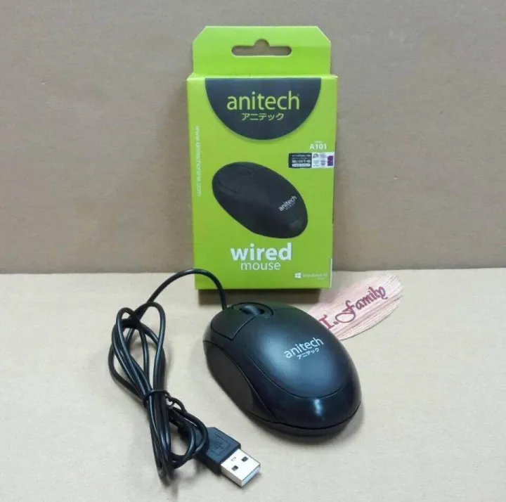เม้าท์มีสาย USB MOUSE OPTICAL USB ANITECH A101 (ออกใบกำกับได้) | Lazada ...
