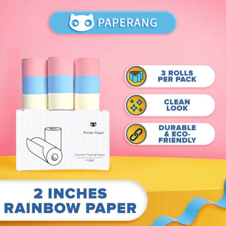 Paperang Paper Color 2-Inch Thermal Paper - P1, P2, P2S | Lazada PH