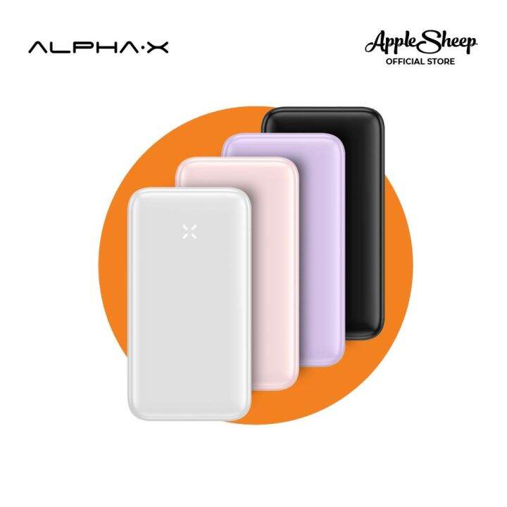 [Alphax ALP10PD] แบตเตอรี่สำรอง 10000 mAh Built-in-cable ชาร์จเร็ว PD20W ชาร์จหลายเครื่องพร้อม ...