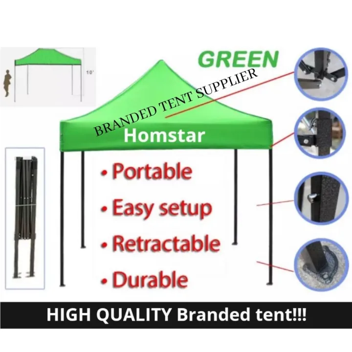 HOMSTAR ⭐ "FRAME ONLY" RETRACTABLE TENT 2m x 2m ALL PURPOSE Tent ...