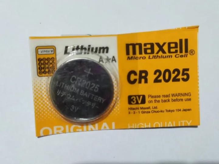 BATERAI MAXELL CR2025 CR 2025 BATERAI JAM EIGER LS82 LS-82 DAN LAIN ...
