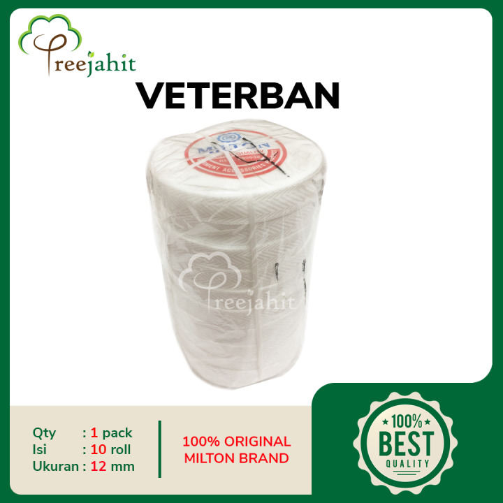Veterban tali guling putih isi 10 roll merek milton no 4 12 mm | Lazada ...