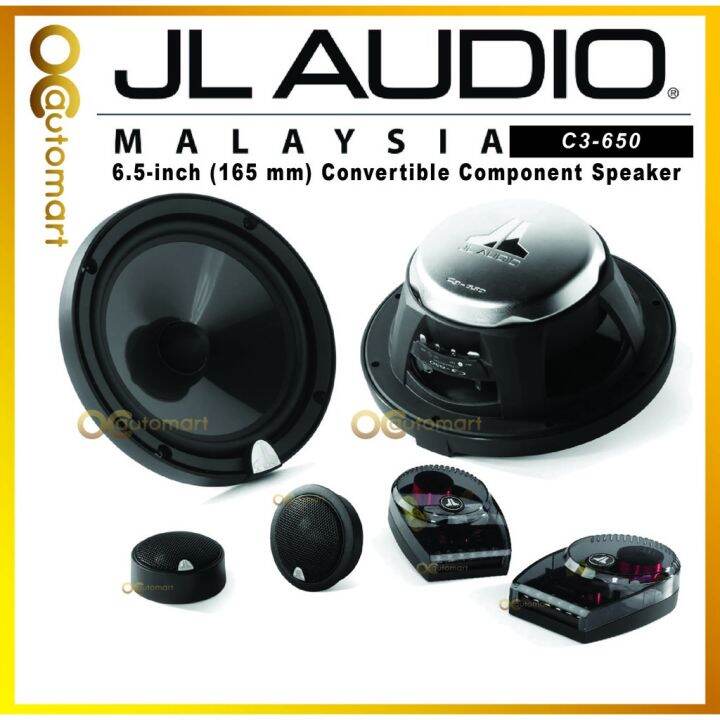 JL Audio C3 Series C3-650 Convertible 2 Way Component Set Speakers / 2 ...