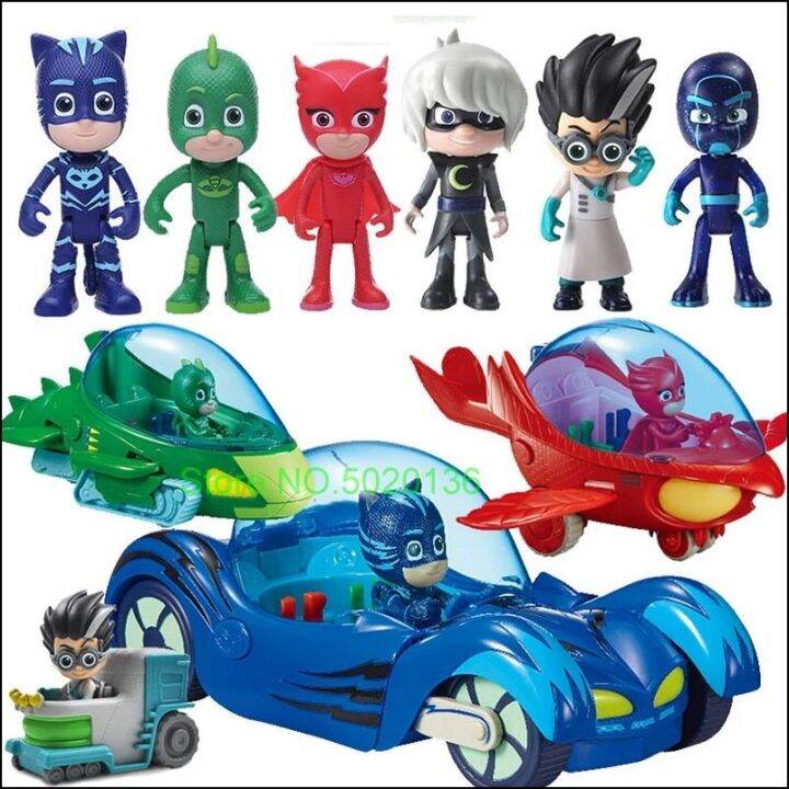 PJ Glow Wheelers Owlette Masks Car, A Gekko & Catboy Car + Catboy ...