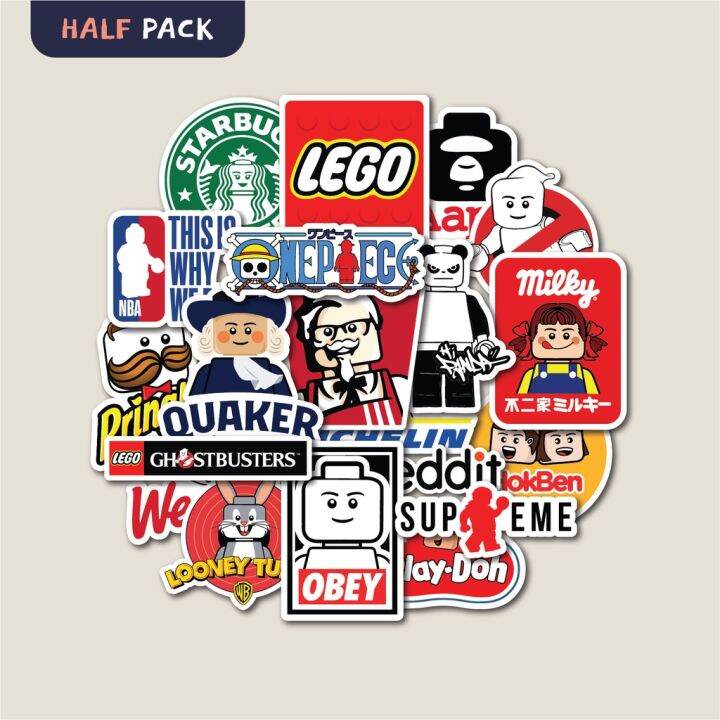 STICKER PACK LOGO LEGO | STICKER TUMBLER | STIKER LAPTOP KOPER HELM 10 ...