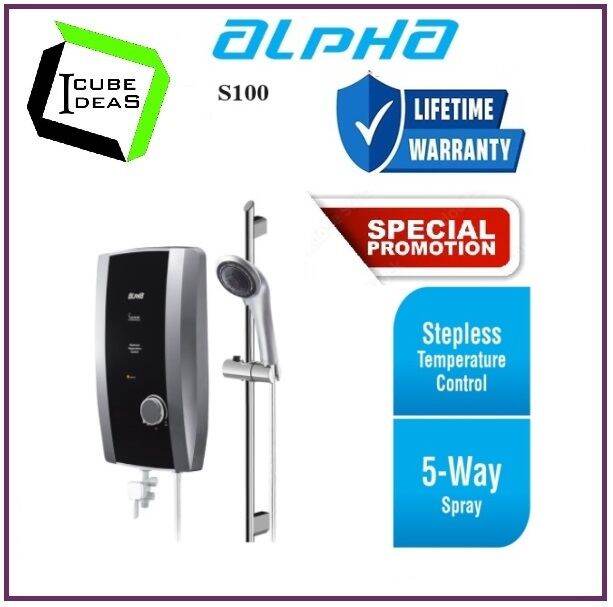 Alpha S-Series S100 Instant Water Heater w/ Handshower Set| Local ...