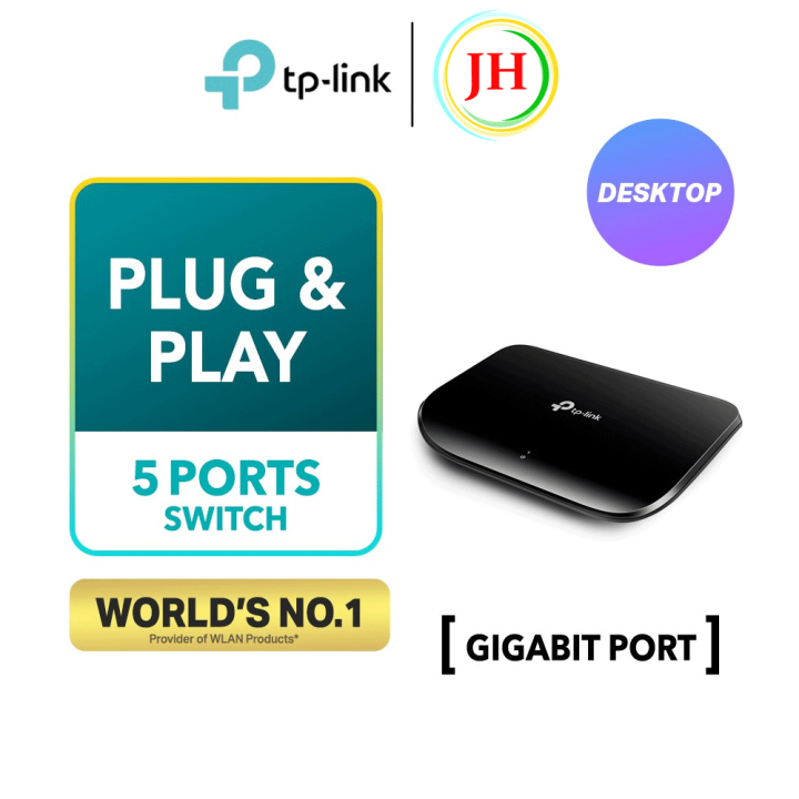 TP-Link 5-Port Gigabit Plug & Play 10/100/1000Mbps Desktop Switch TL ...
