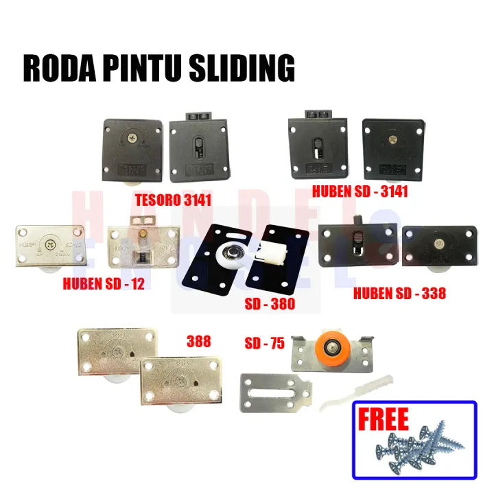 Roda Pintu Lemari Geser SD 3141 SD 12 SD 338 SD 388 / Sliding SD 3141 ...