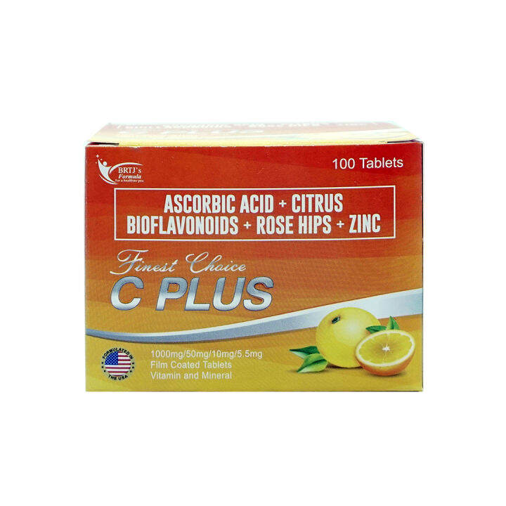 Finest Choice C Plus Ascorbic Acid 1000mg/50mg/10mg/5.5mg Tablet (10 ...