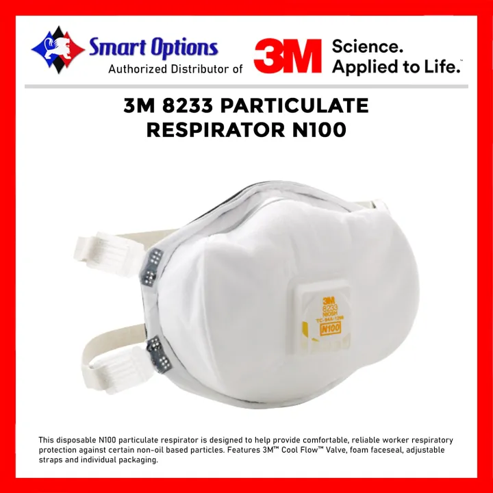 3M 8233 Particulate Respirator N100 | Lazada PH