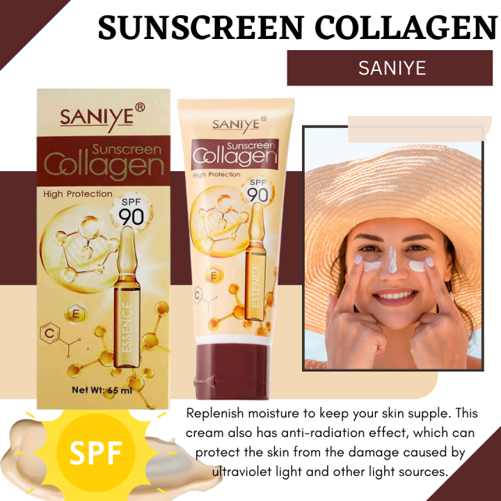 ORIGINAL SUNSCREEN COLLAGEN-SUN PROTECTION AND WHITENING SUNBLOCK FACE CREAM SPF 90, Premium ...