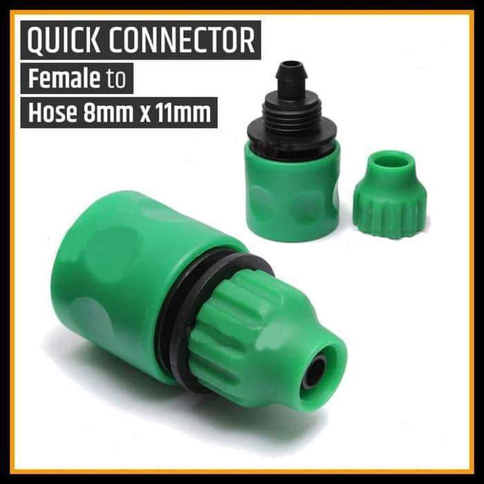Quick Connector Female to 8 mm x 11 mm Hose, Konektor | Lazada Indonesia