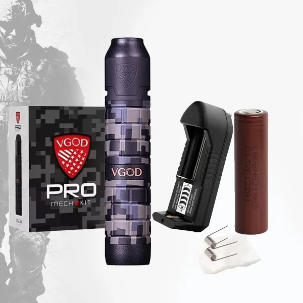 Vaper Smoke Full Set 2022 Free Juice Charger VGOD PRO MECH V2 CAMO ...
