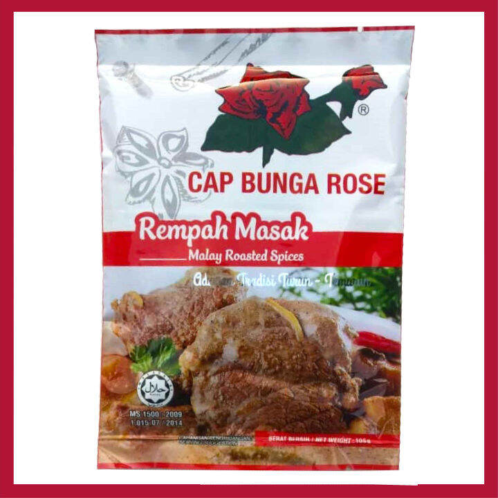 Rempah Masak Cap Bunga Ros (105g) | Lazada